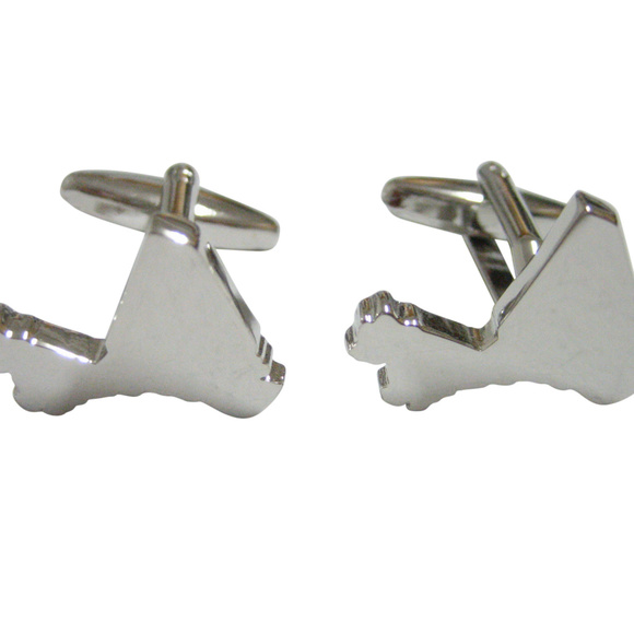 Kiola Designs | Accessories | Mali Map Shape Cufflinks | Poshmark